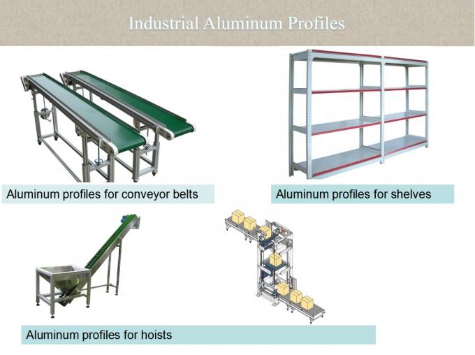 Powder Coated Aluminum Profile Channel Construction 100x100 30x30