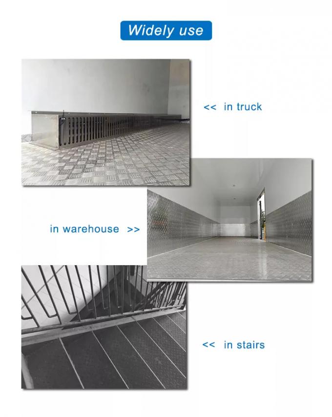 Polished Embossed Aluminum Tread Plate Panel 3003 6061 T6 8mm 6mm