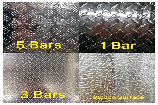 Polished Embossed Aluminum Tread Plate Panel 3003 6061 T6 8mm 6mm