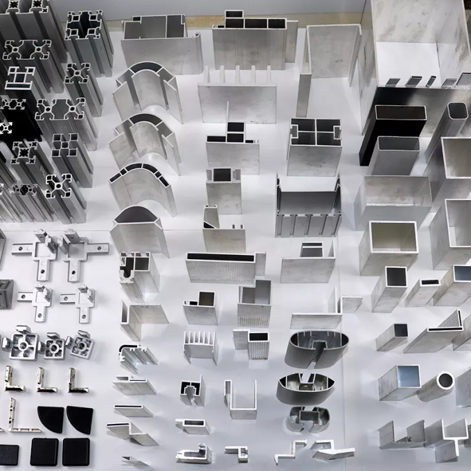 Powder Coated Aluminum Profile Channel Construction 100x100 30x30