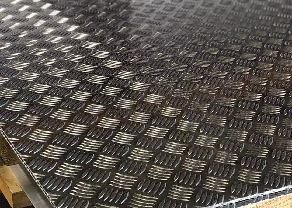 Polished Embossed Aluminum Tread Plate Panel 3003 6061 T6 8mm 6mm